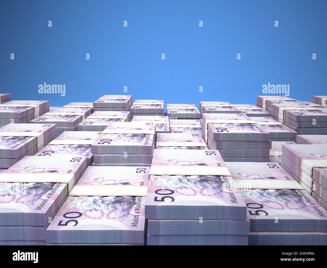 Money of Lesotho. Loti bills. LSL banknotes. 50 English. Business ...