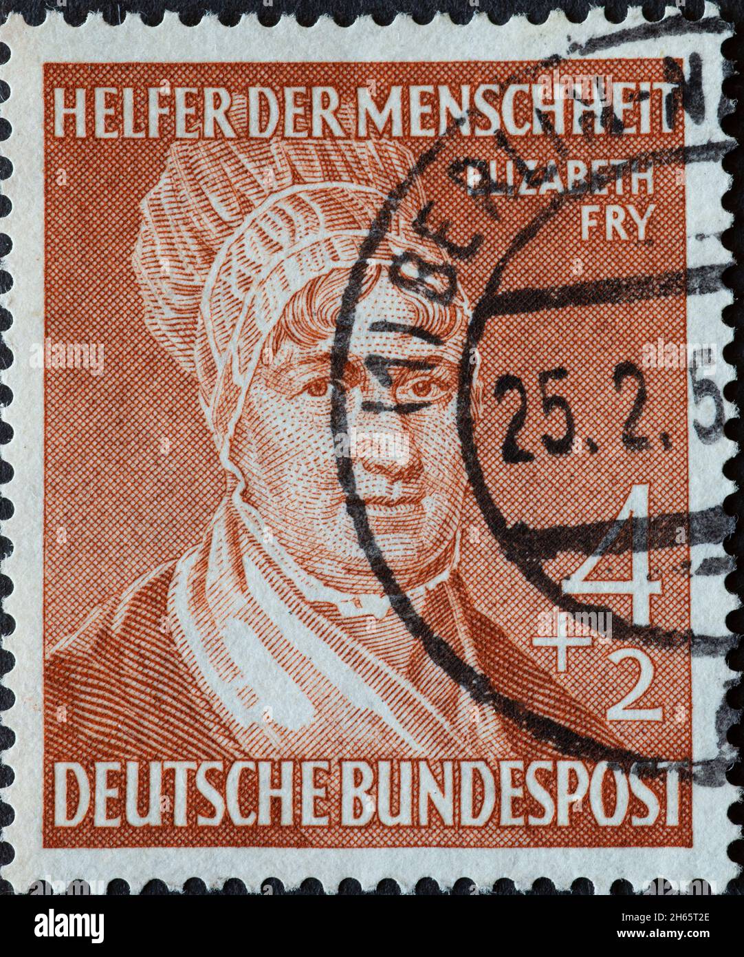 GERMANY - CIRCA 1952: a postage stamp printed in Germany showing an ...