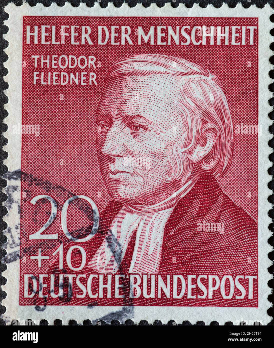 GERMANY - CIRCA 1952: a postage stamp printed in Germany showing an ...