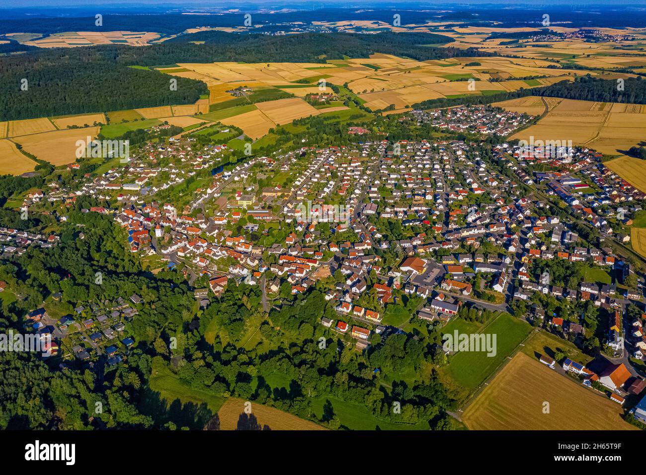 Bad Emstal aus der Luft | Luftbilder von Bad Emstal im Landkreis Fulda ...