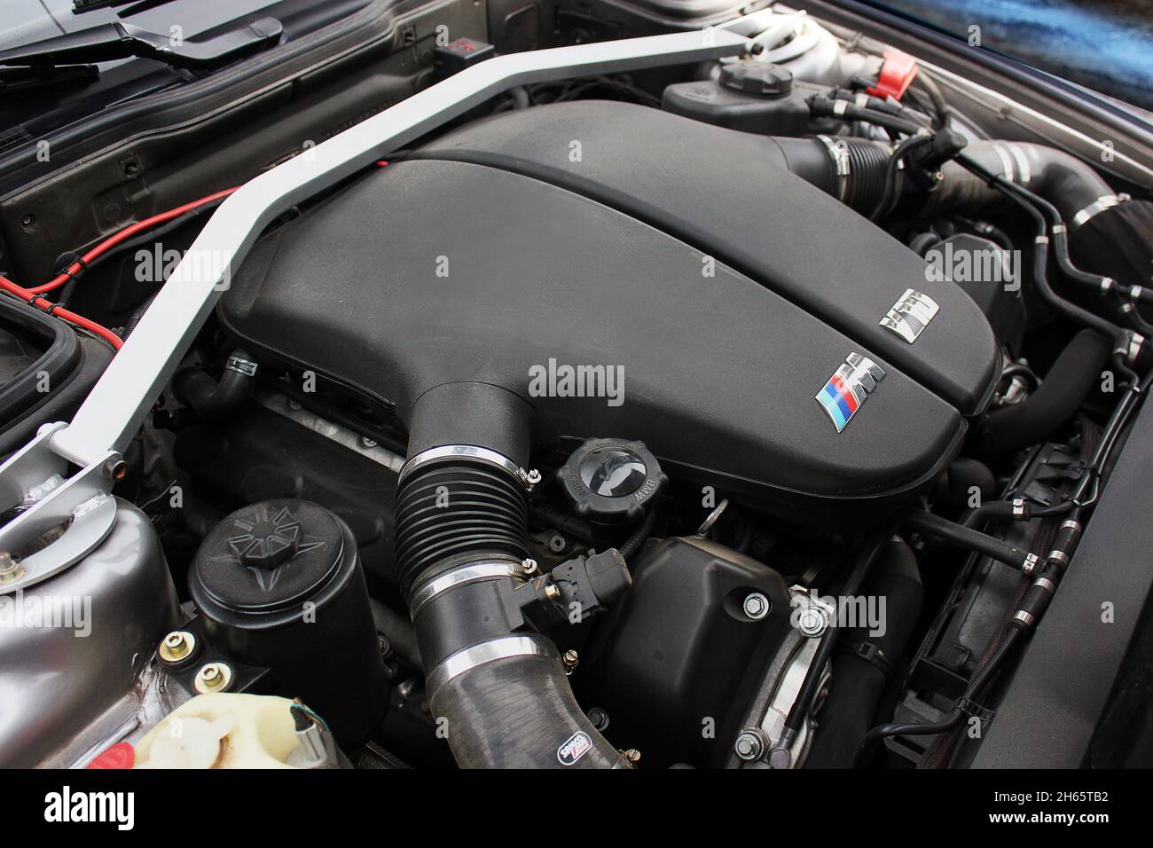 Chernigov, Ukraine - November 8, 2017. BMW M5 (E34). German technology ...