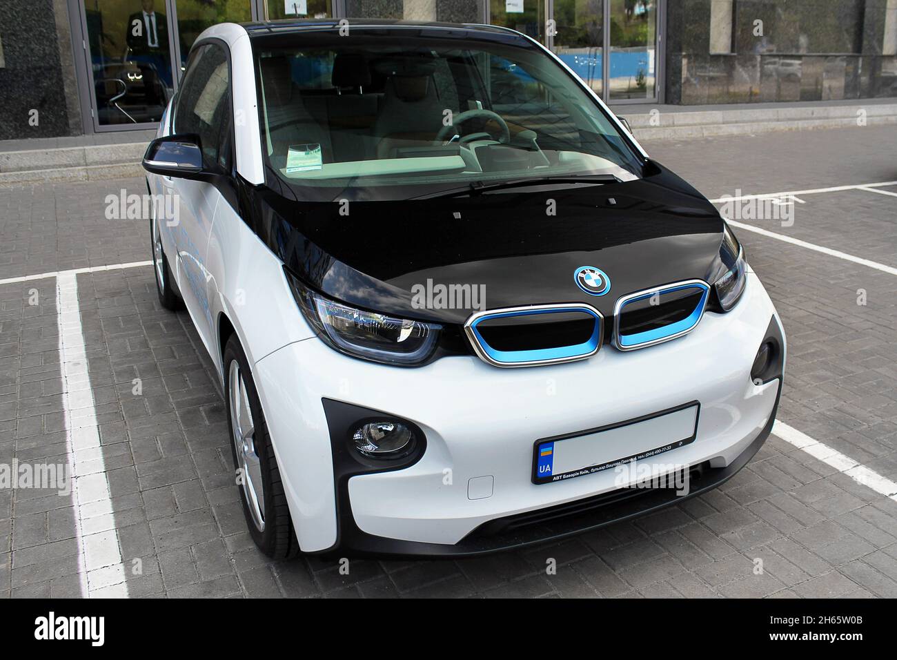 Kiev, Ukraine - September 2, 2017: The dealer center of BMW in Kiev ...