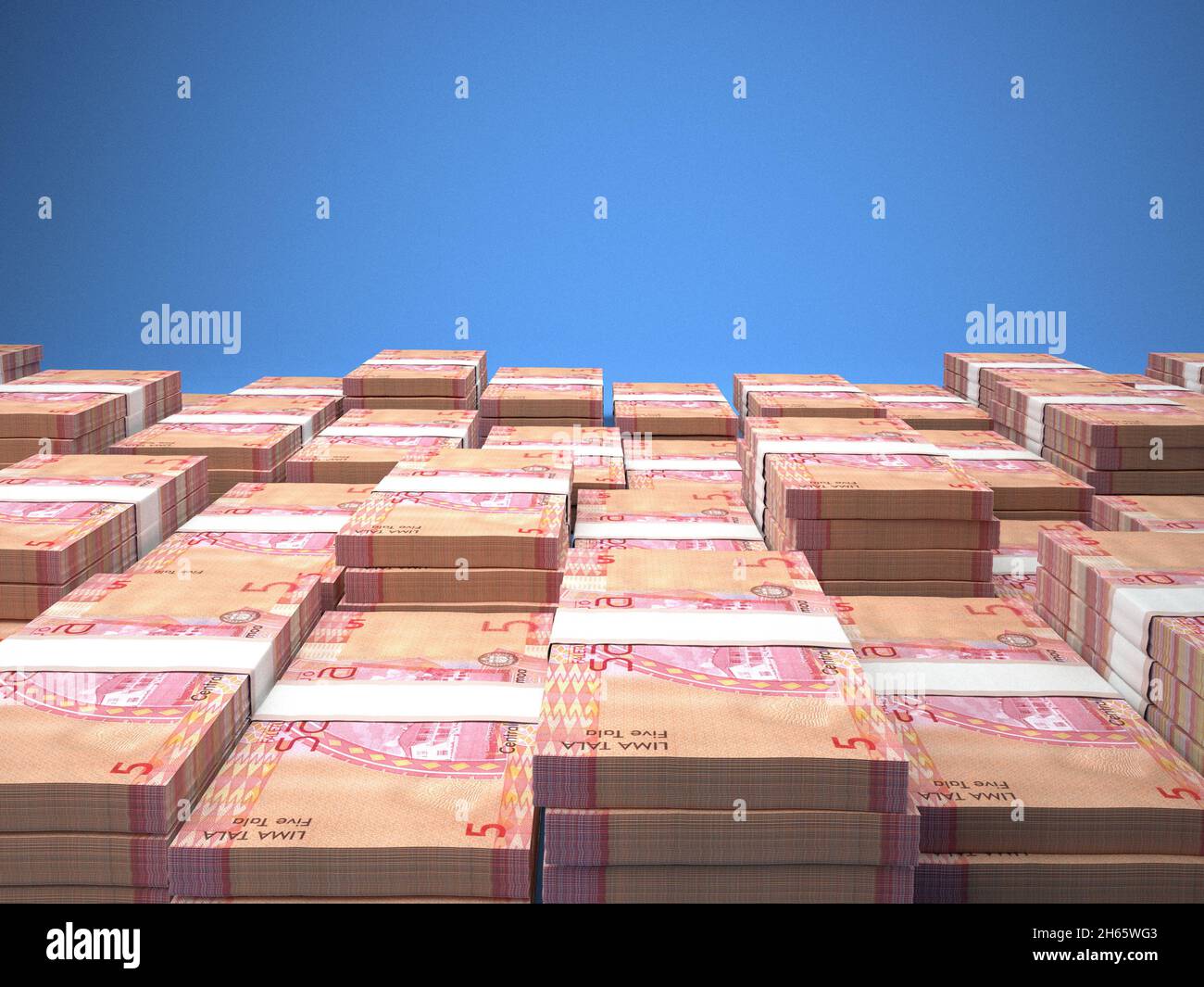 Money of Samoa. Tala bills. WST banknotes. 5 Samoan. Business, finance ...