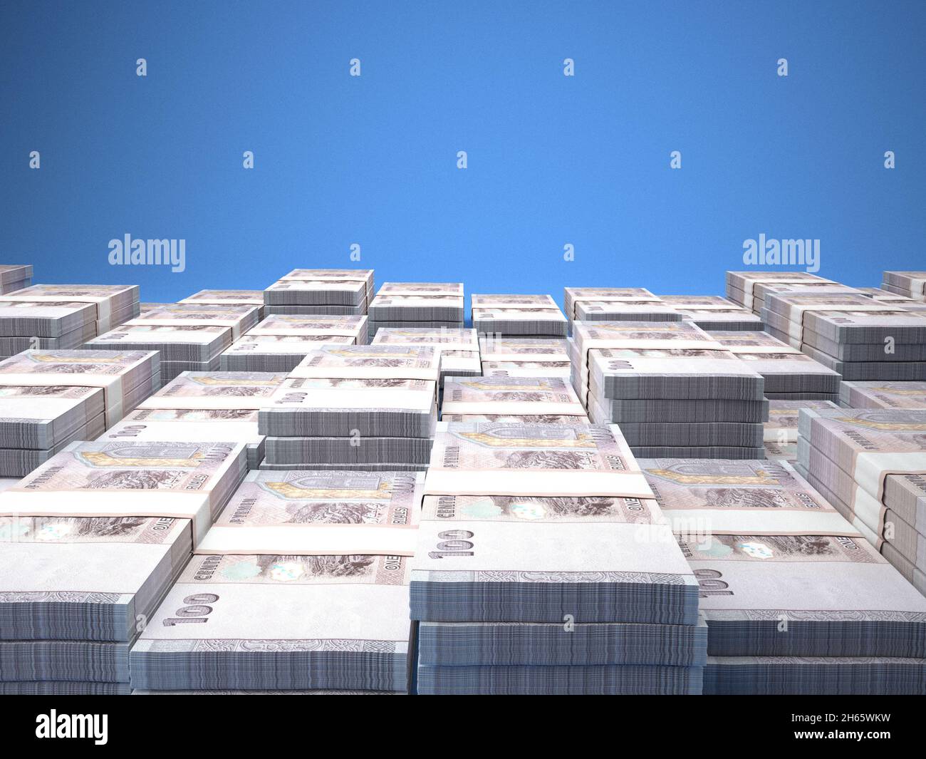 Money of Yemen. Rial bills. YER banknotes. 100 Arabic. Business ...