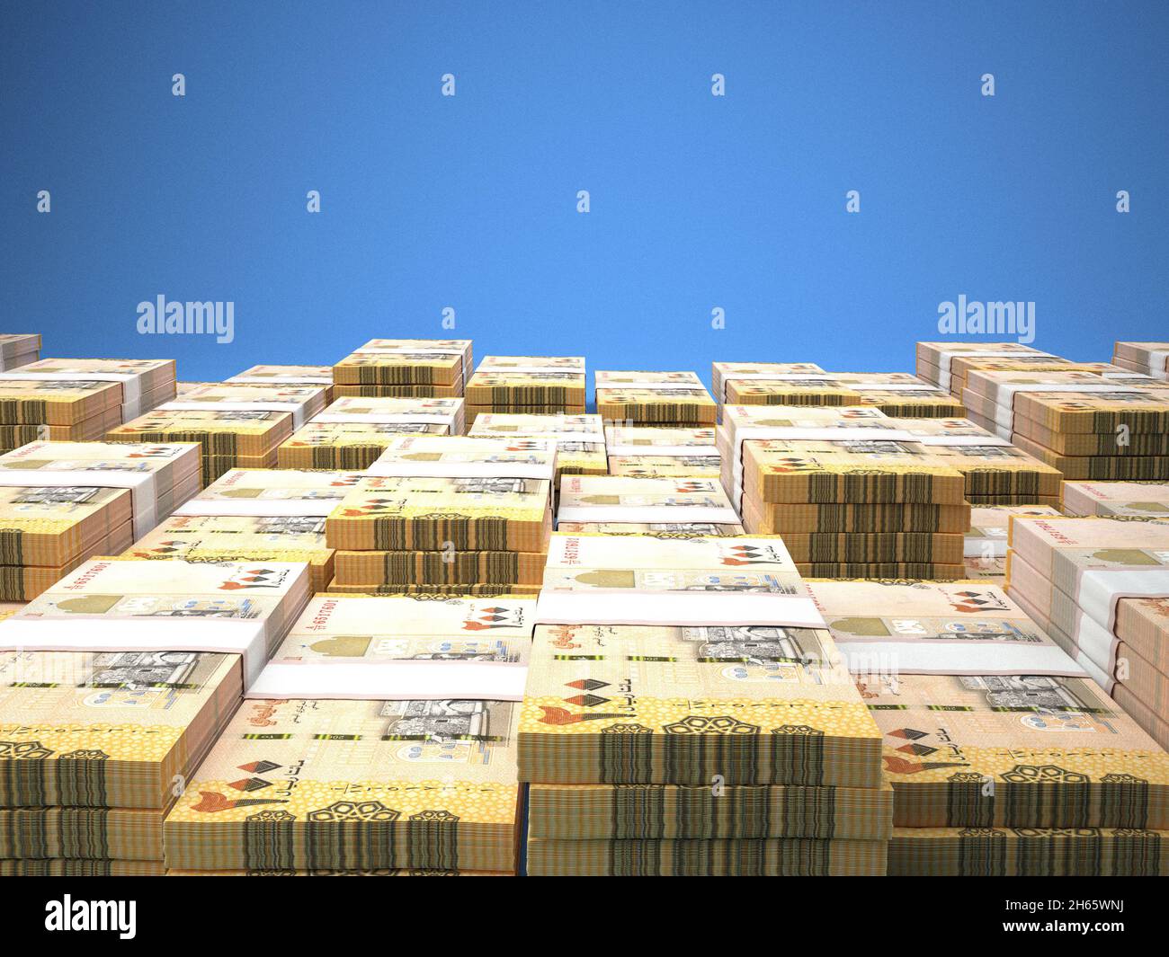 Money of Yemen. Rial bills. YER banknotes. 200 Arabic. Business ...