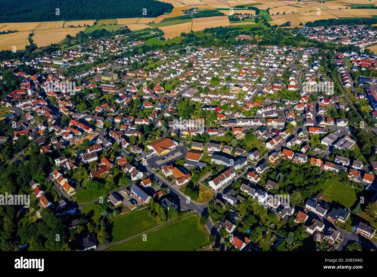 Bad Emstal aus der Luft | Luftbilder von Bad Emstal im Landkreis Fulda ...