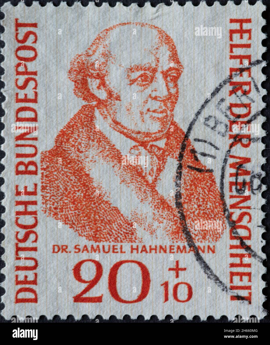 GERMANY - CIRCA 1955: This postage stamp shows the portrait of the ...
