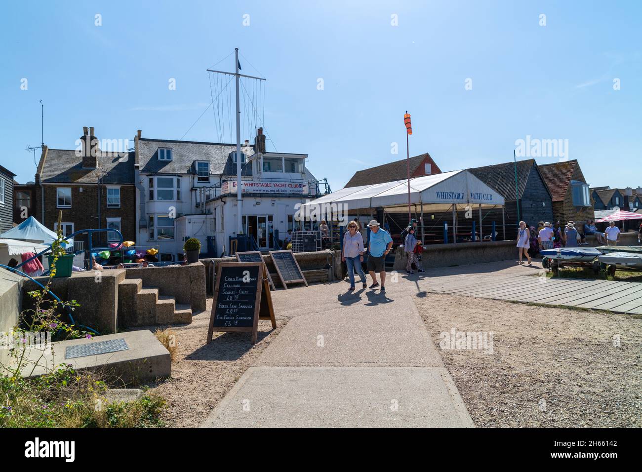 Whitstable Yacht Club, Whitstable Bay, Kent Stock Photo - Alamy