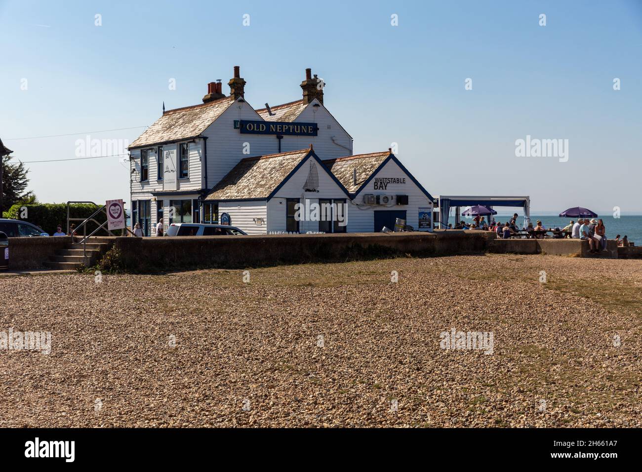 Old Neptune, Whitstable Bay Stock Photo - Alamy