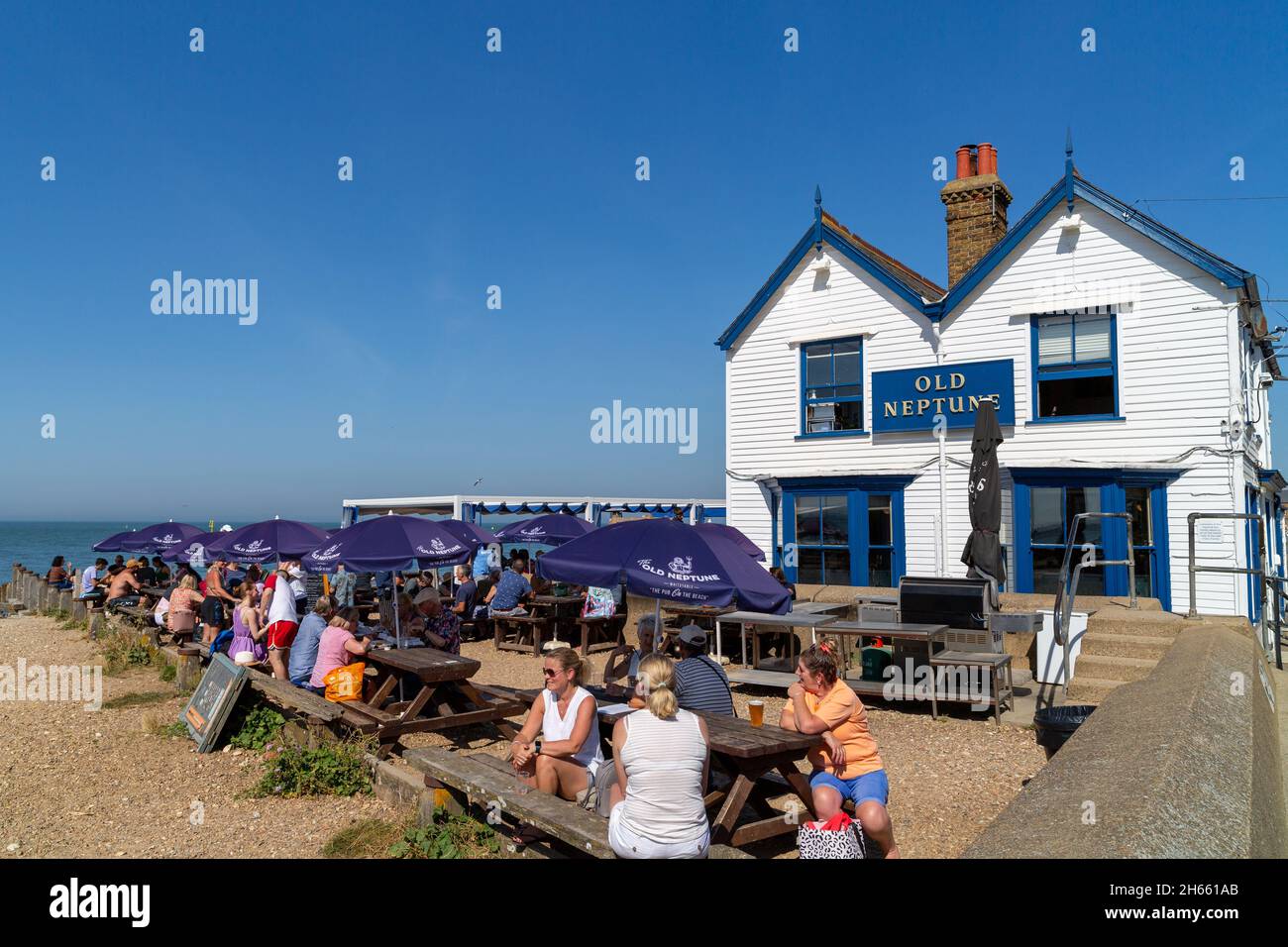 Old Neptune, Whitstable Bay Stock Photo - Alamy