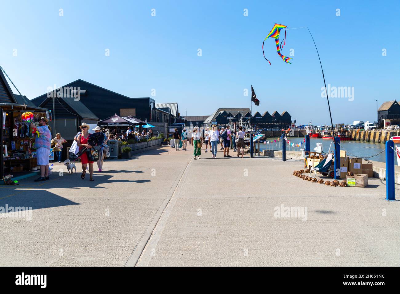 Whitstable promenade, Whitstable Harbour, Kent Stock Photo - Alamy