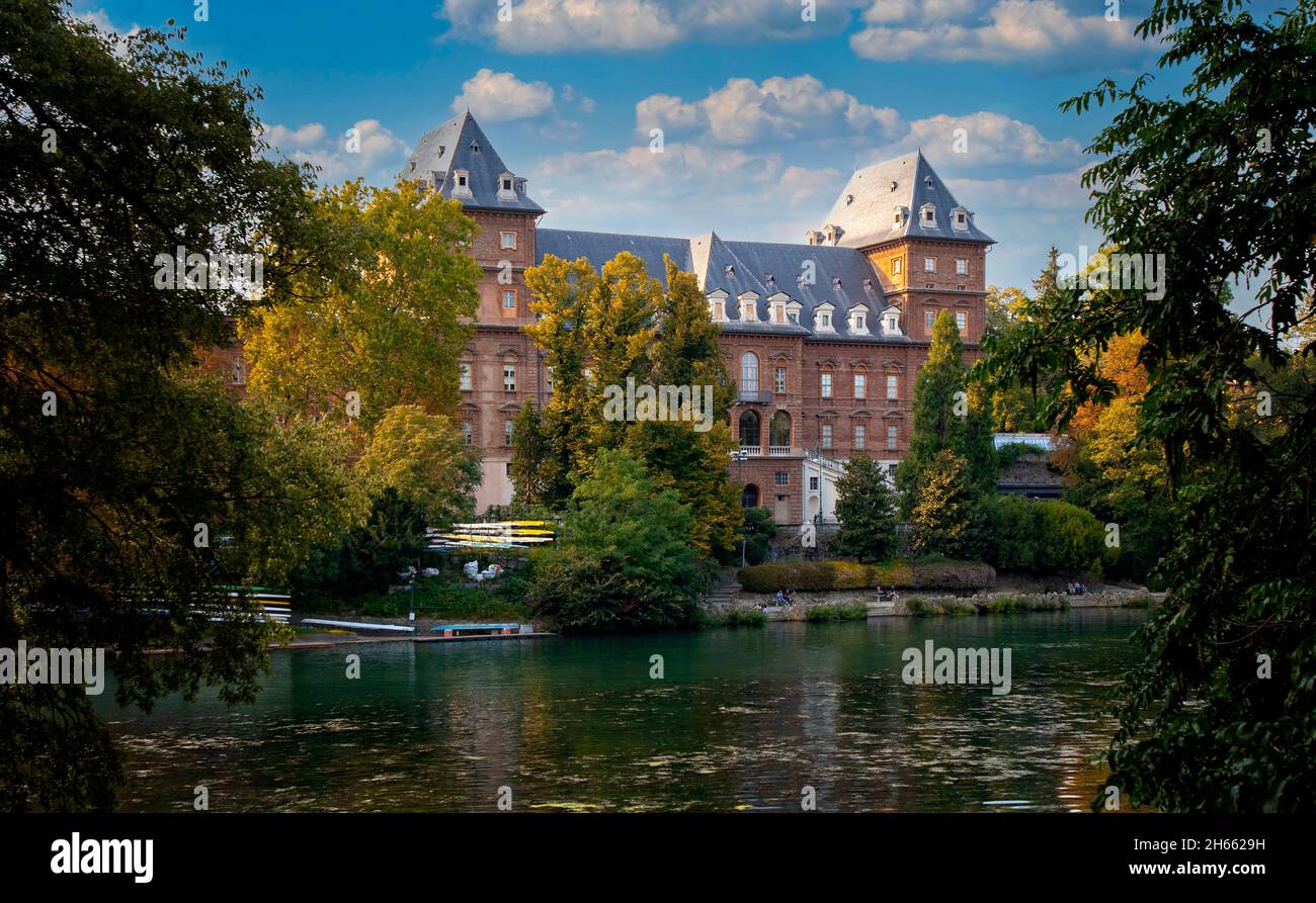 Italy Piedmont Turin Valentino park Valentino castle Stock Photo - Alamy