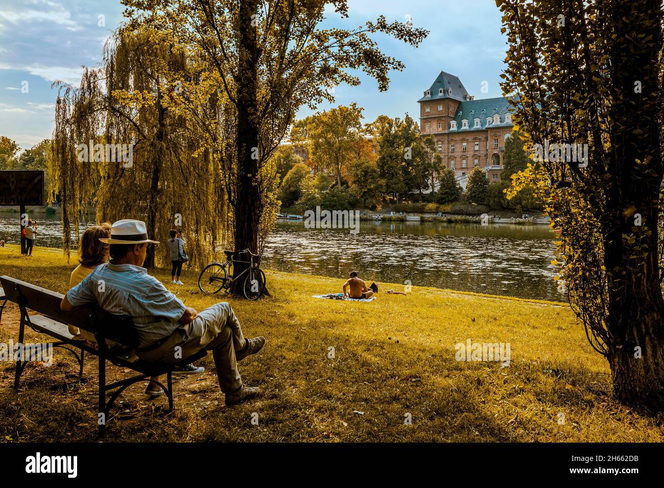 Italy Piedmont Turin Valentino park Valentino castle Stock Photo - Alamy