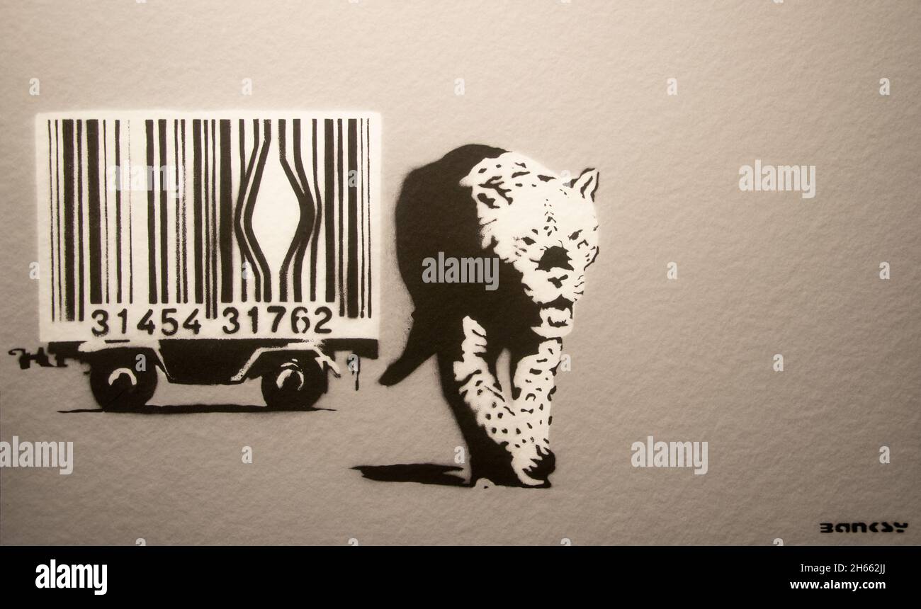 Stencil banksy mural hi-res stock photography and images - Alamy