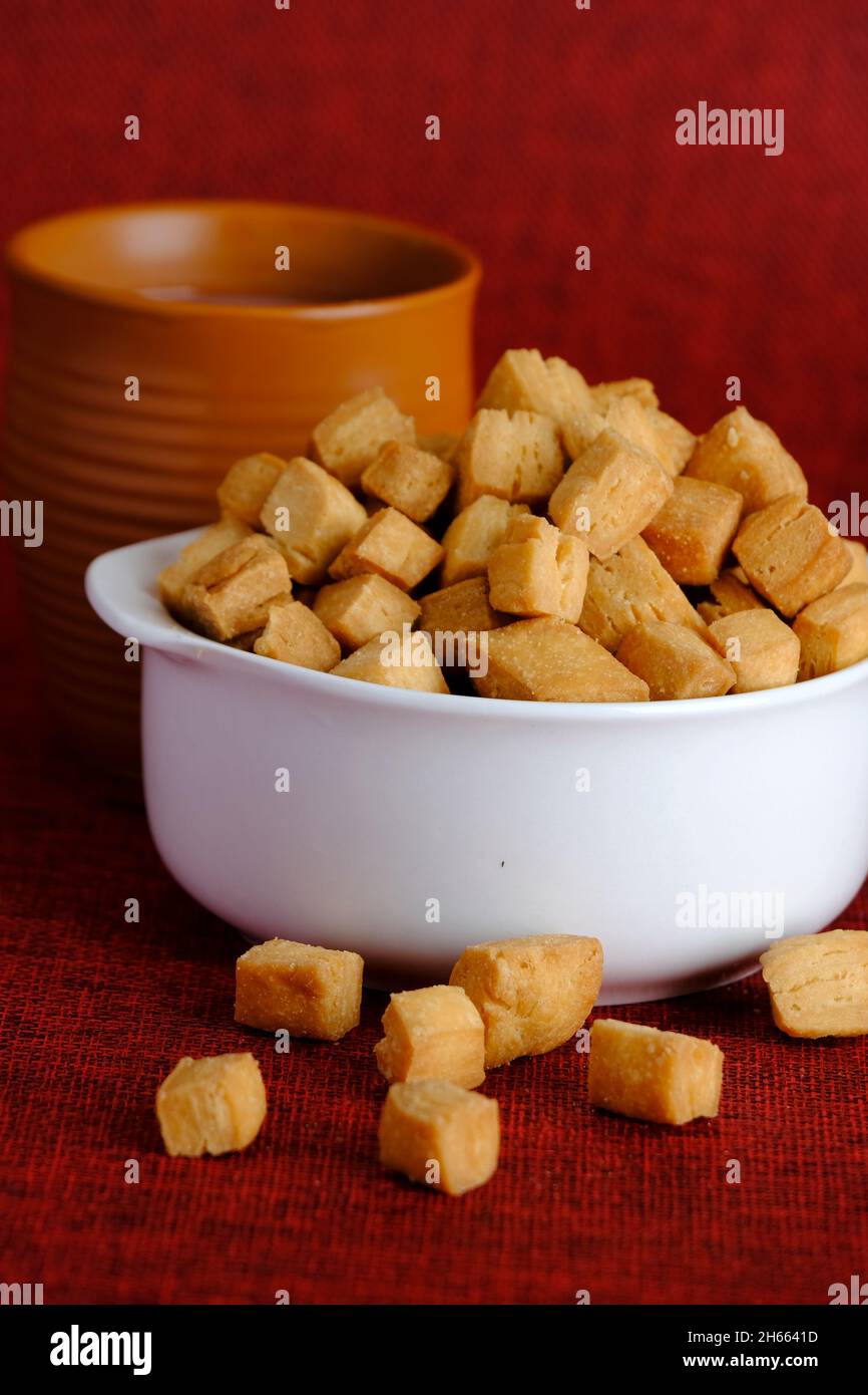 Shakkarpara or shankarpali or shankarpale is square shape Traditional ...