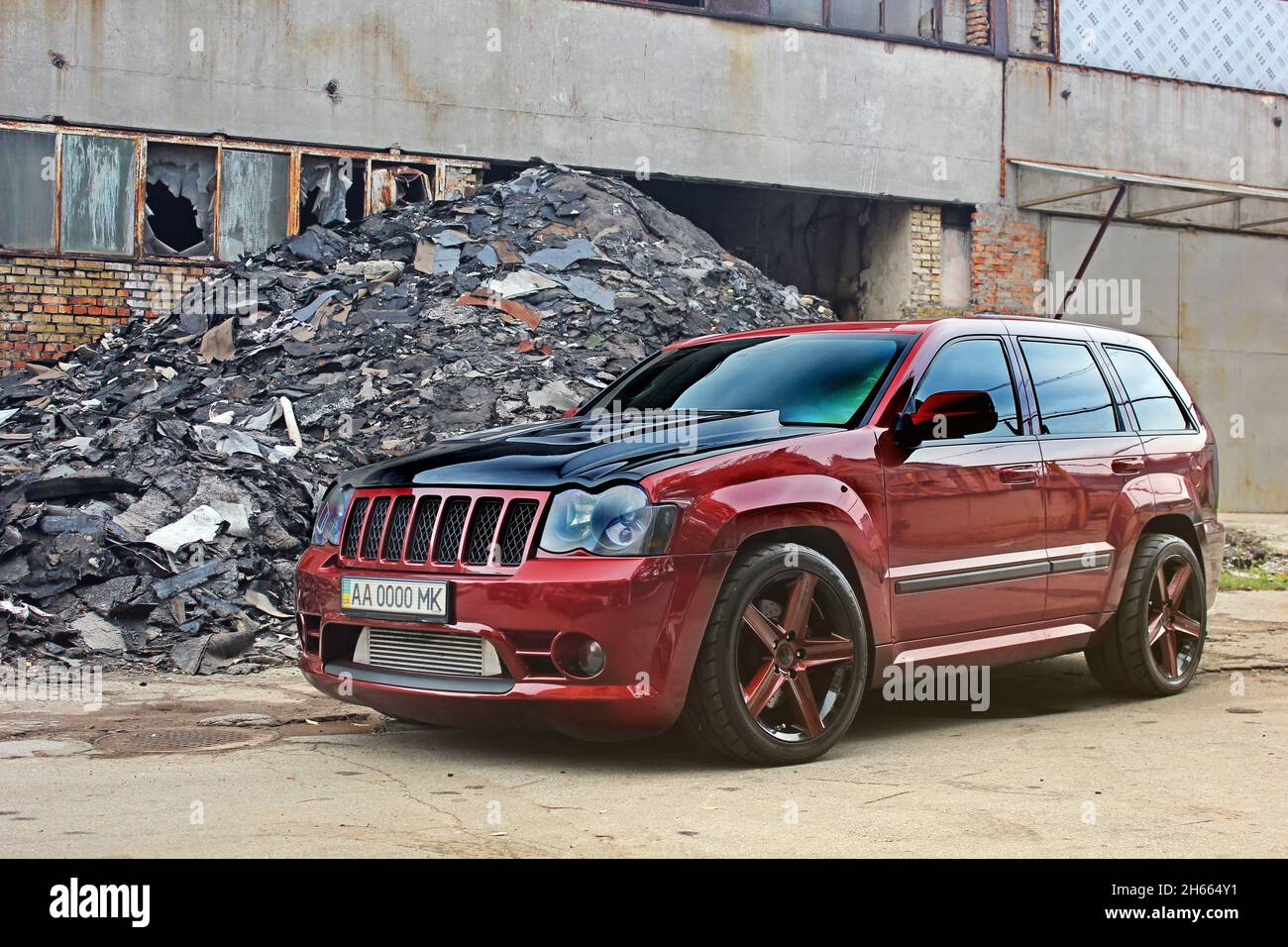 Kiev, Ukraine - September 8, 2013: Jeep Grand Cherokee SRT8 Stock Photo ...