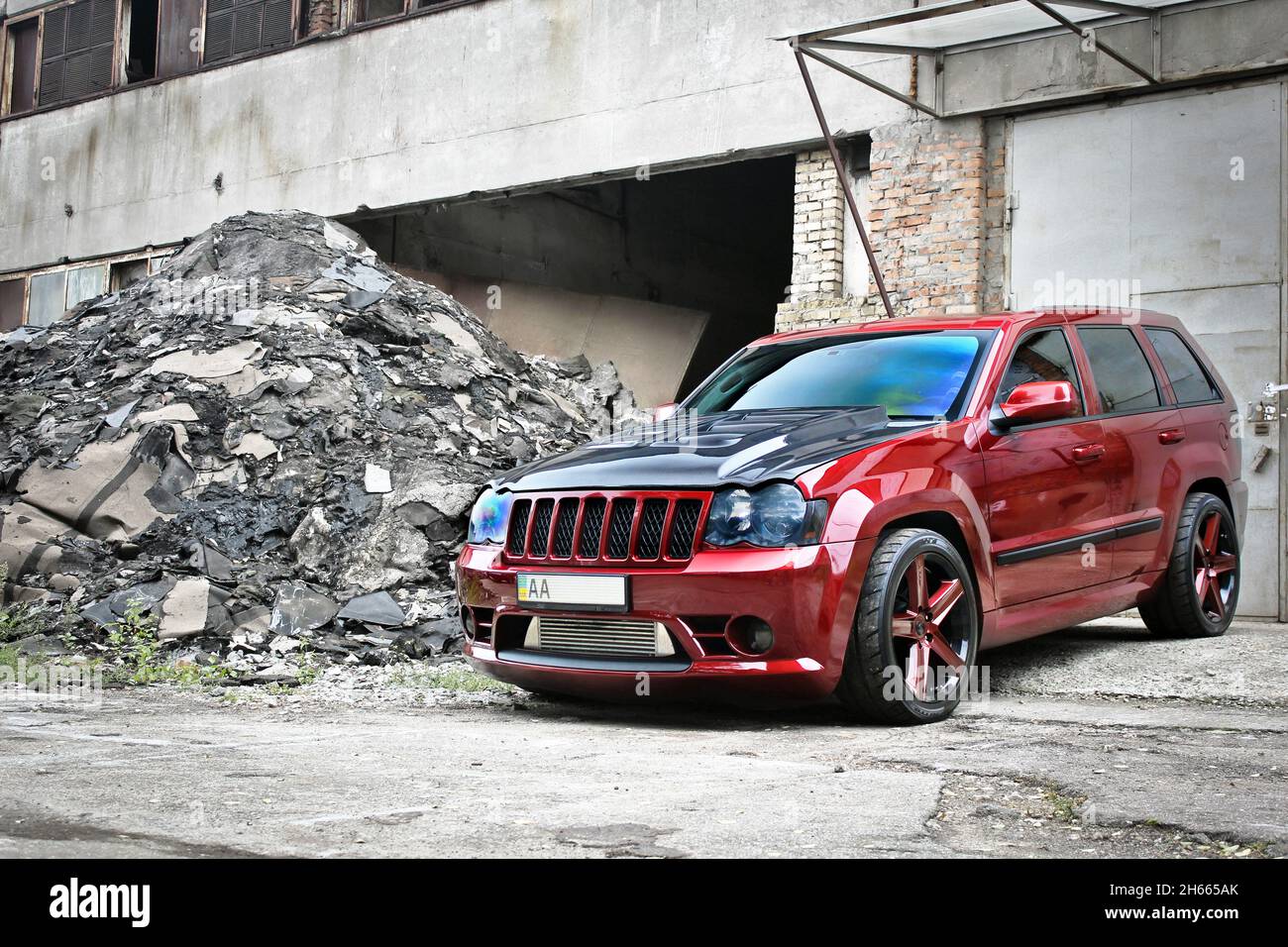 Kiev, Ukraine - September 8, 2013: Jeep Grand Cherokee SRT8 Stock Photo ...