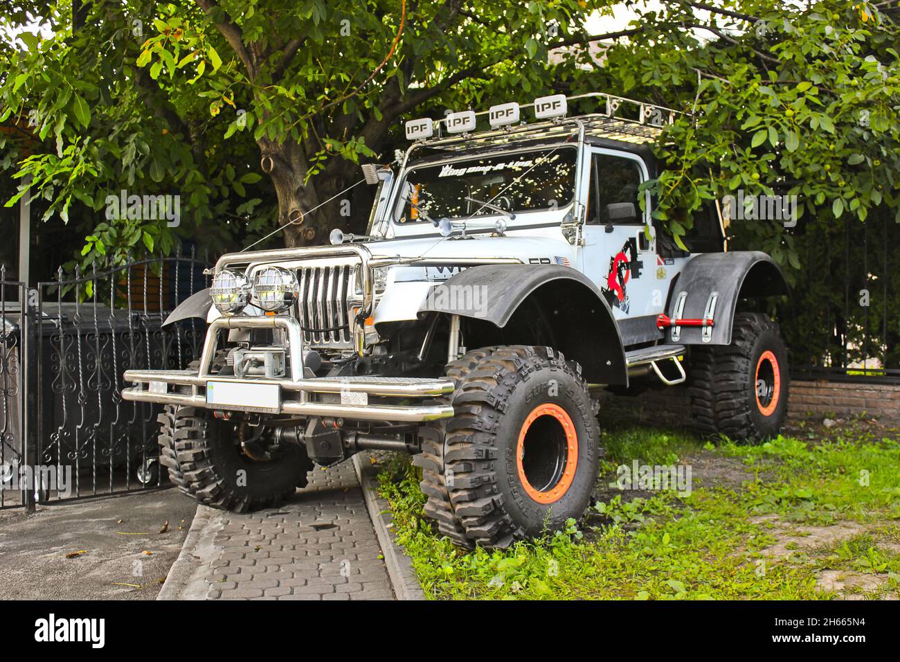 Kiev, Ukraine - September 2, 2017: Jeep Wrangler. Off-road car Stock ...
