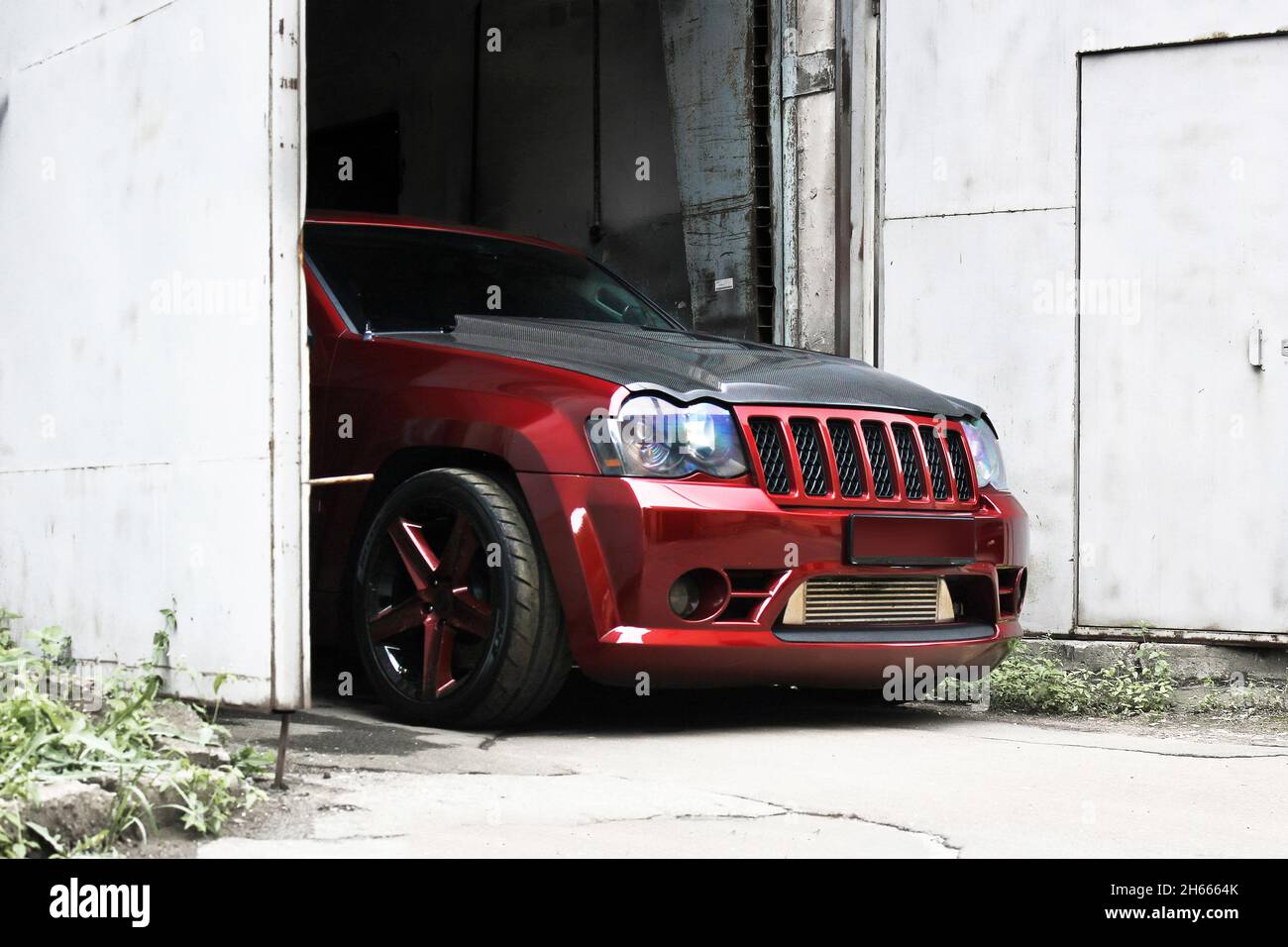 Kiev, Ukraine - September 8, 2013: Part of the Jeep Grand Cherokee ...