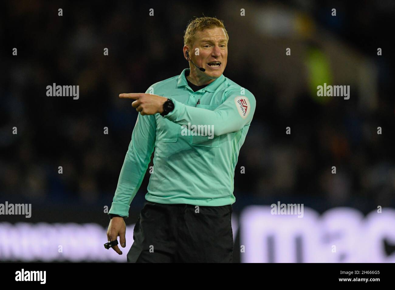 Referee John Busby in action during the game Stock Photo - Alamy