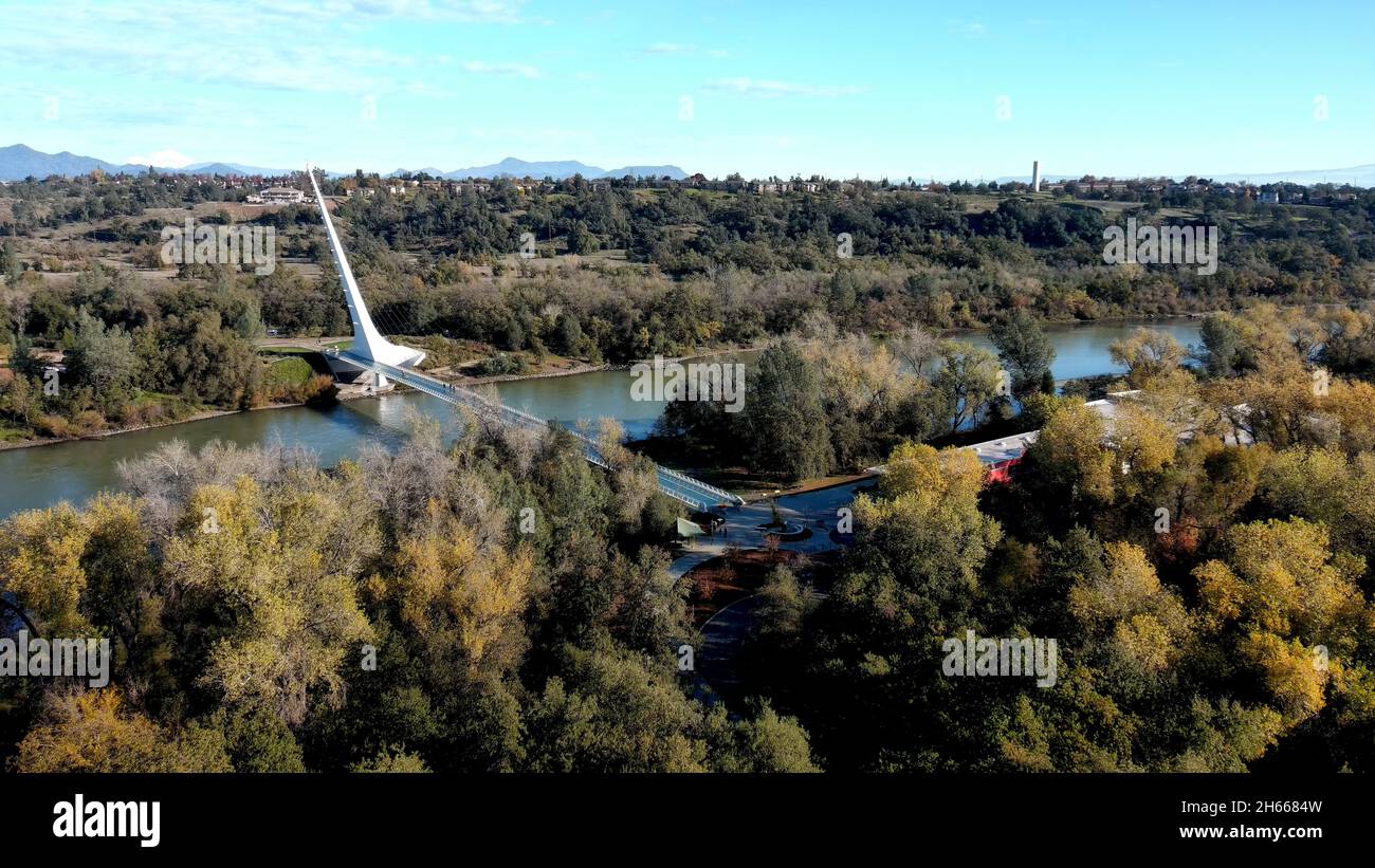 Sundial bridge in Redding California. A favorite landmark both locals ...