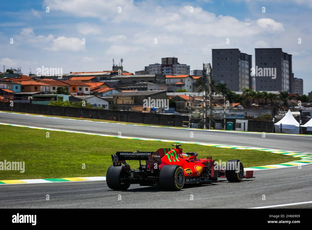 55 SAINZ Carlos (spa), Scuderia Ferrari SF21, action during the Formula ...