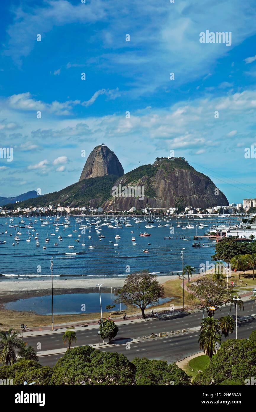 Sugar Loaf and Botafogo Beach, Rio de Janeiro, Brazil Stock Photo - Alamy