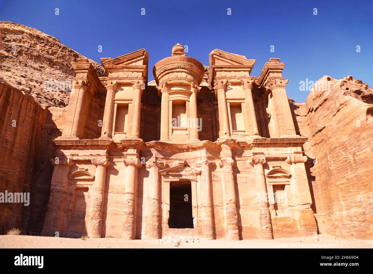 Jordan travel destination - The Monastery, Petra's largest monument, in ...