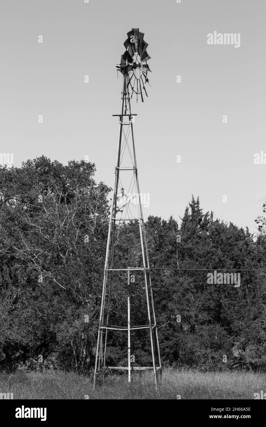 Windmill well Black and White Stock Photos & Images - Alamy