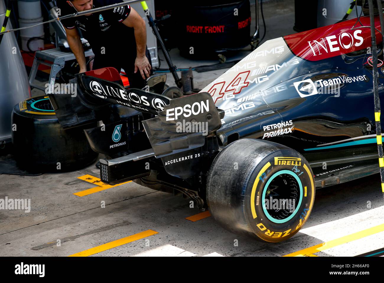 Mercedes amg f1 w12 rear wing detail hi-res stock photography and ...