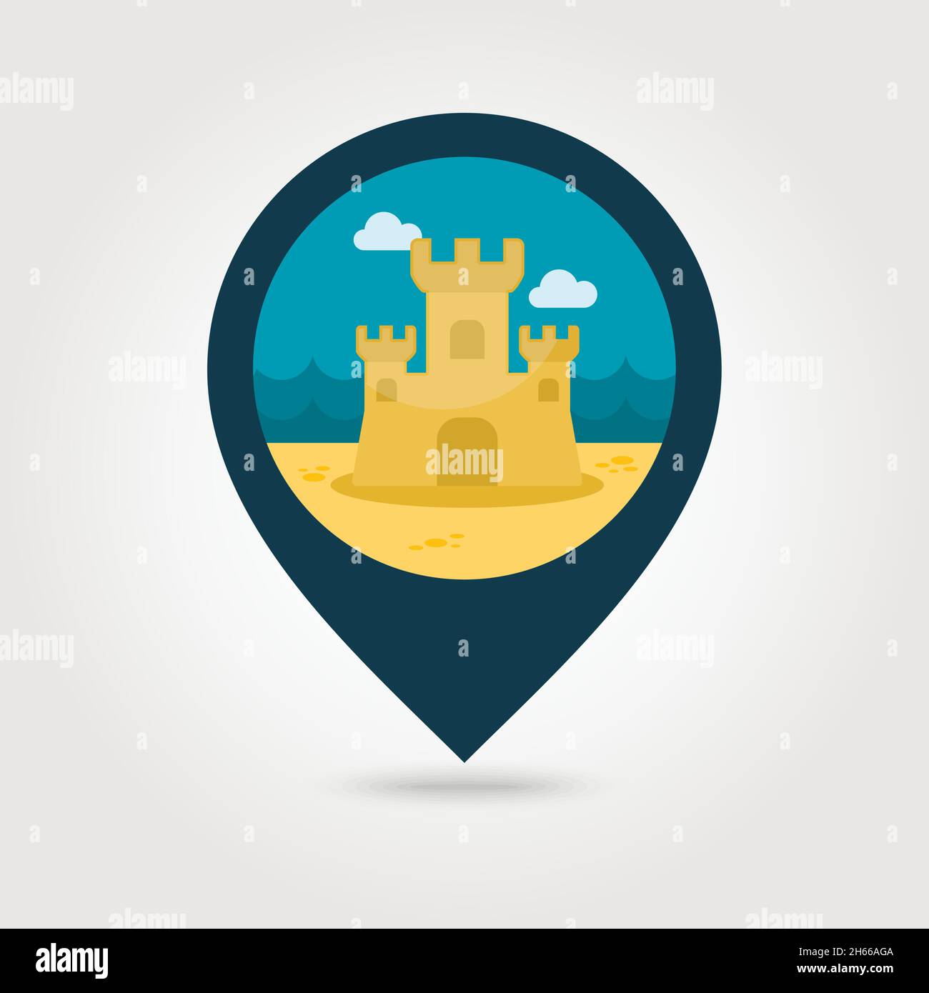 Pin castle Stock Vector Images - Alamy