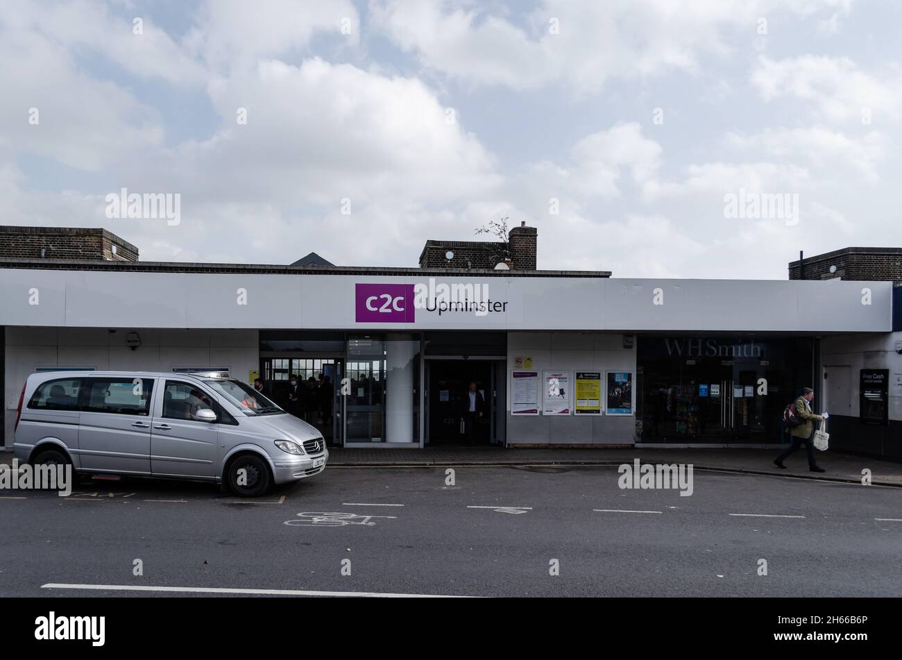 Upminster train station is the last stop on the district line, and also ...