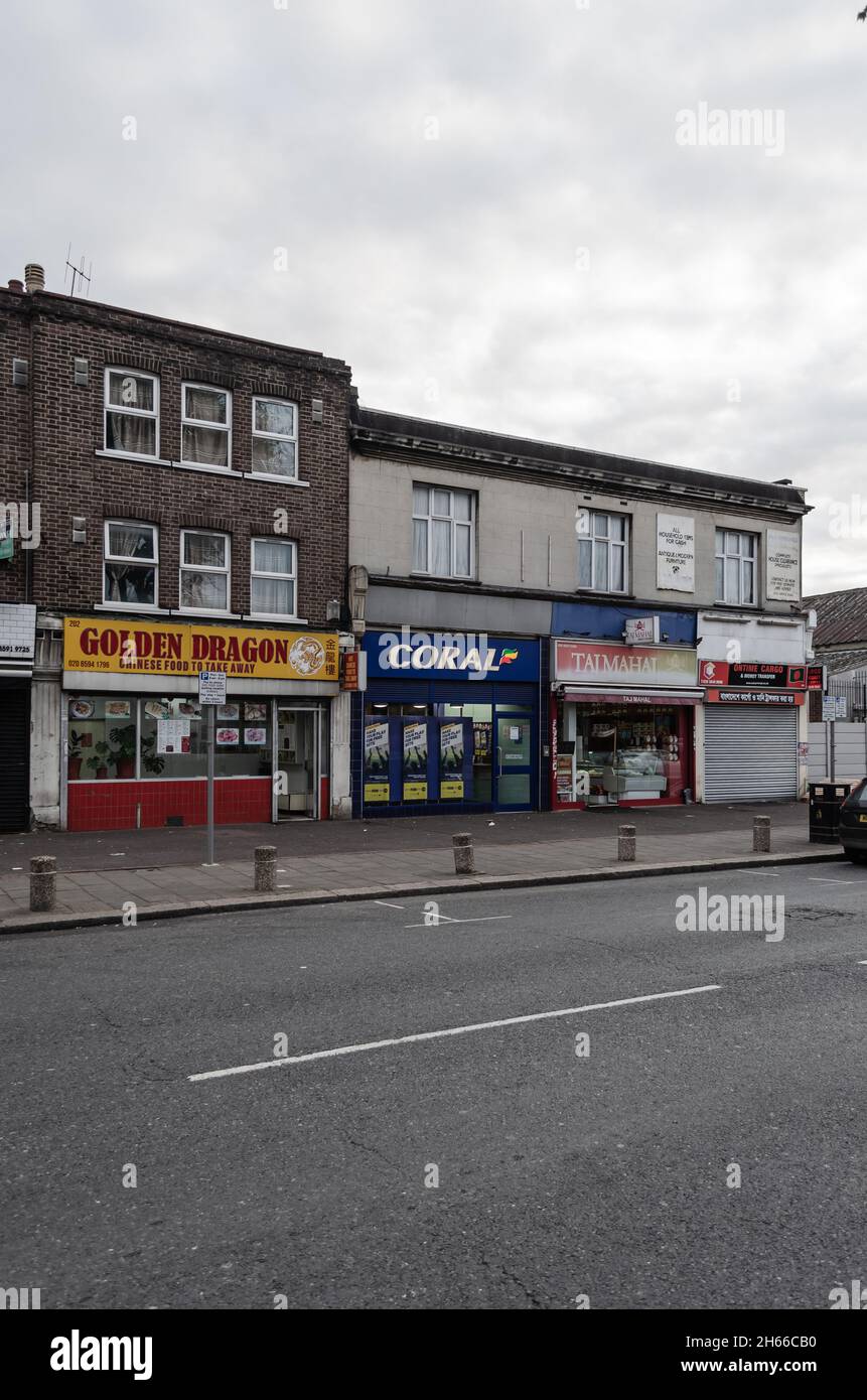 The shops along Ripple Road in Barking, London, UK Stock Photo - Alamy