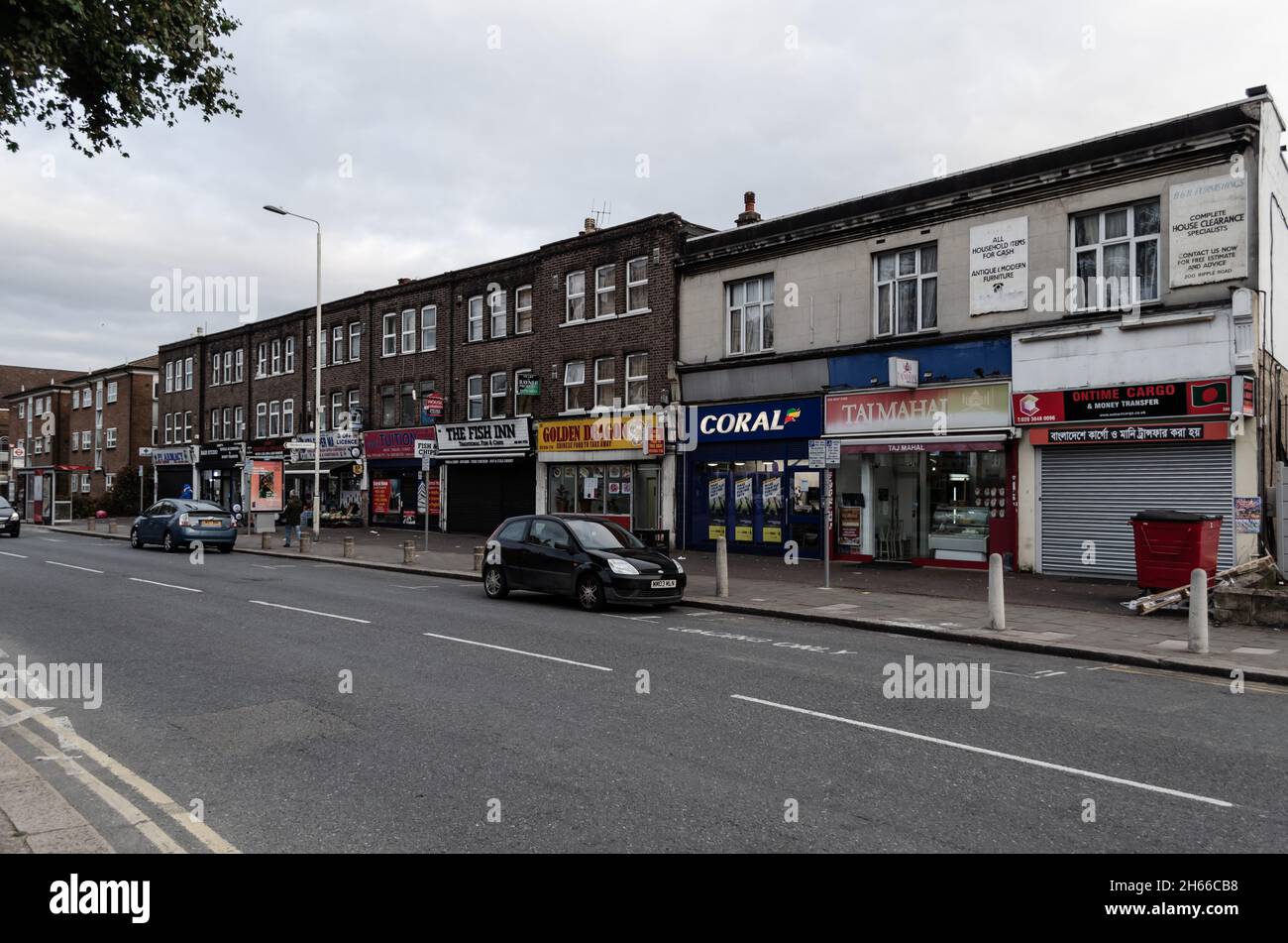 The shops along Ripple Road in Barking, London, UK Stock Photo - Alamy