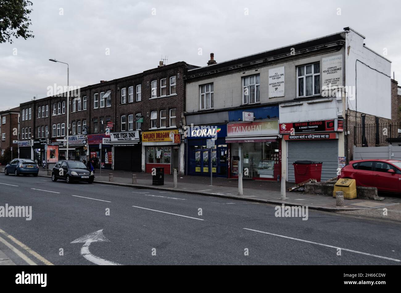 The shops along Ripple Road in Barking, London, UK Stock Photo - Alamy