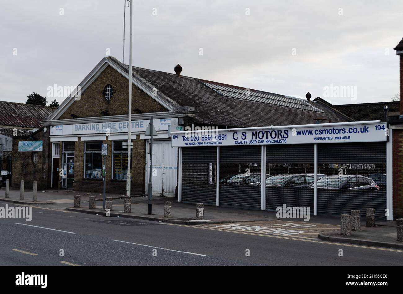 Barking Hire Centre and CS Motors along Ripple Road in Barking, East ...
