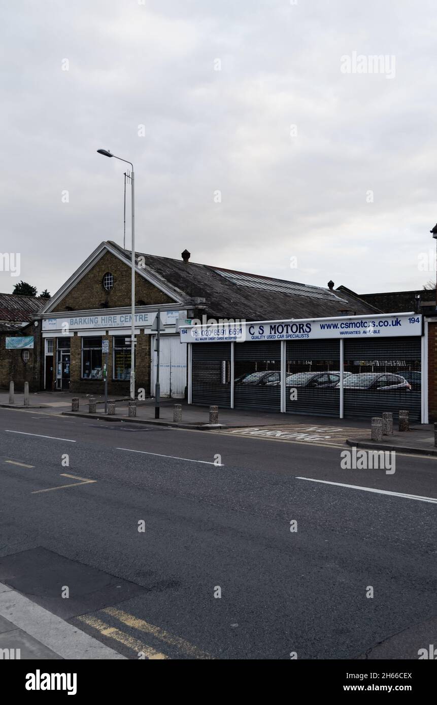 Barking Hire Centre and CS Motors along Ripple Road in Barking, East ...