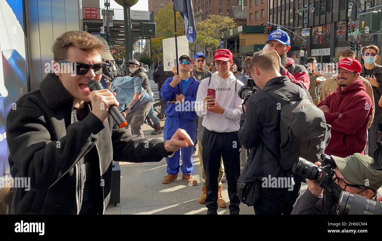 New York, NY, USA. 13th Nov, 2021. American far-right and white ...