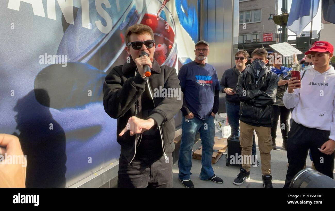 New York, NY, USA. 13th Nov, 2021. American far-right and white ...