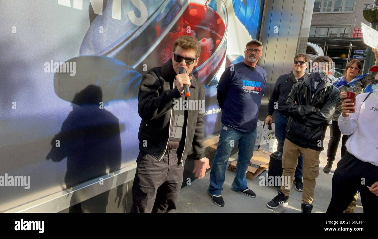 New York, NY, USA. 13th Nov, 2021. American far-right and white ...