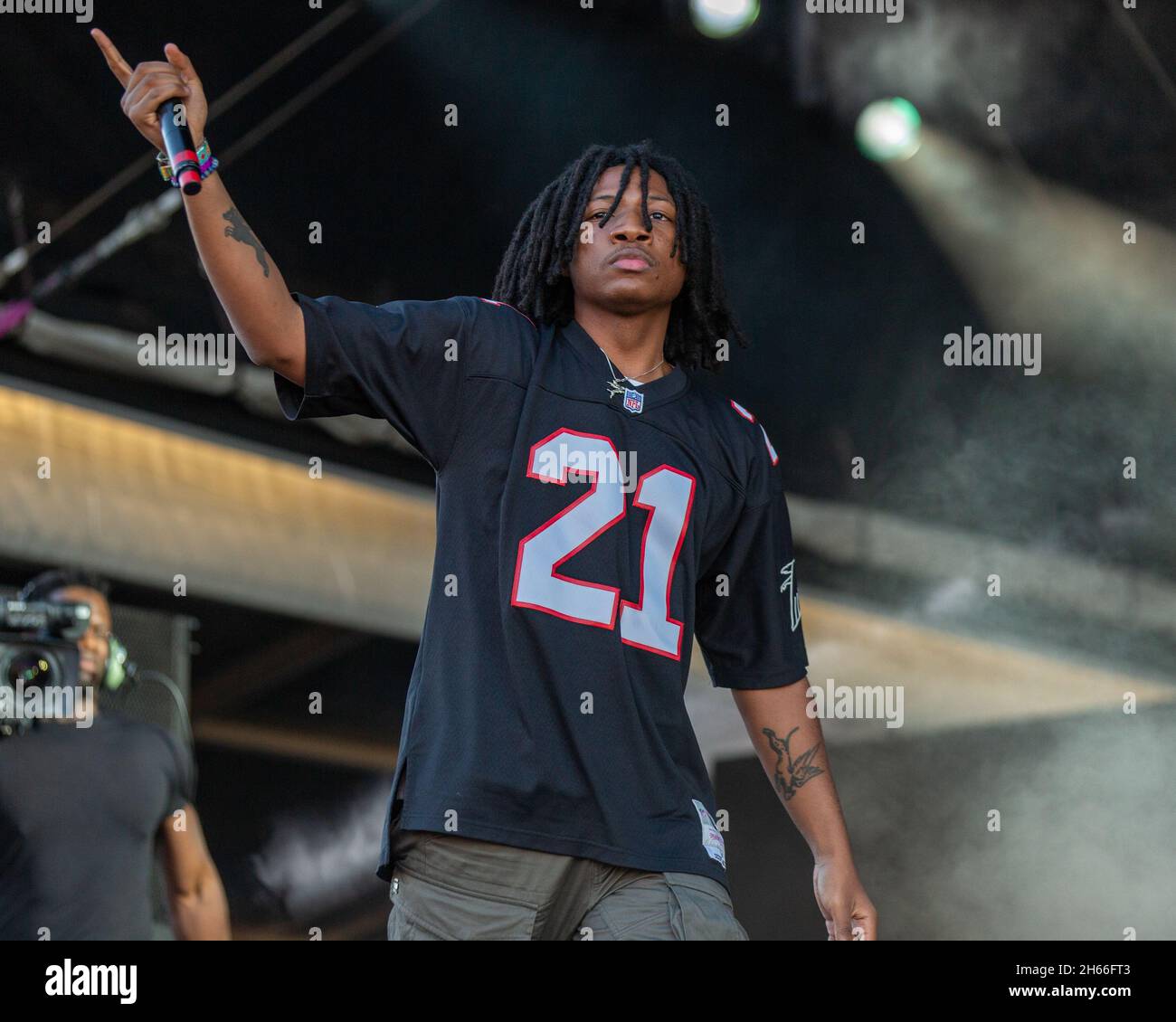 Rapper Kenny Mason during the Day N Vegas Music Festival on November 12, 2021, in Las Vegas ...