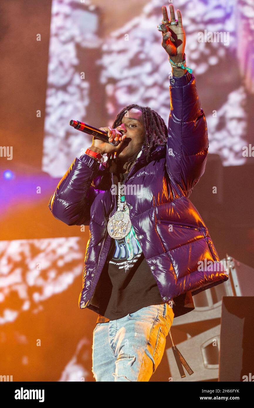 Las Vegas, USA. 12th Nov, 2021. Polo G (Taurus Tremani Bartlett) during ...