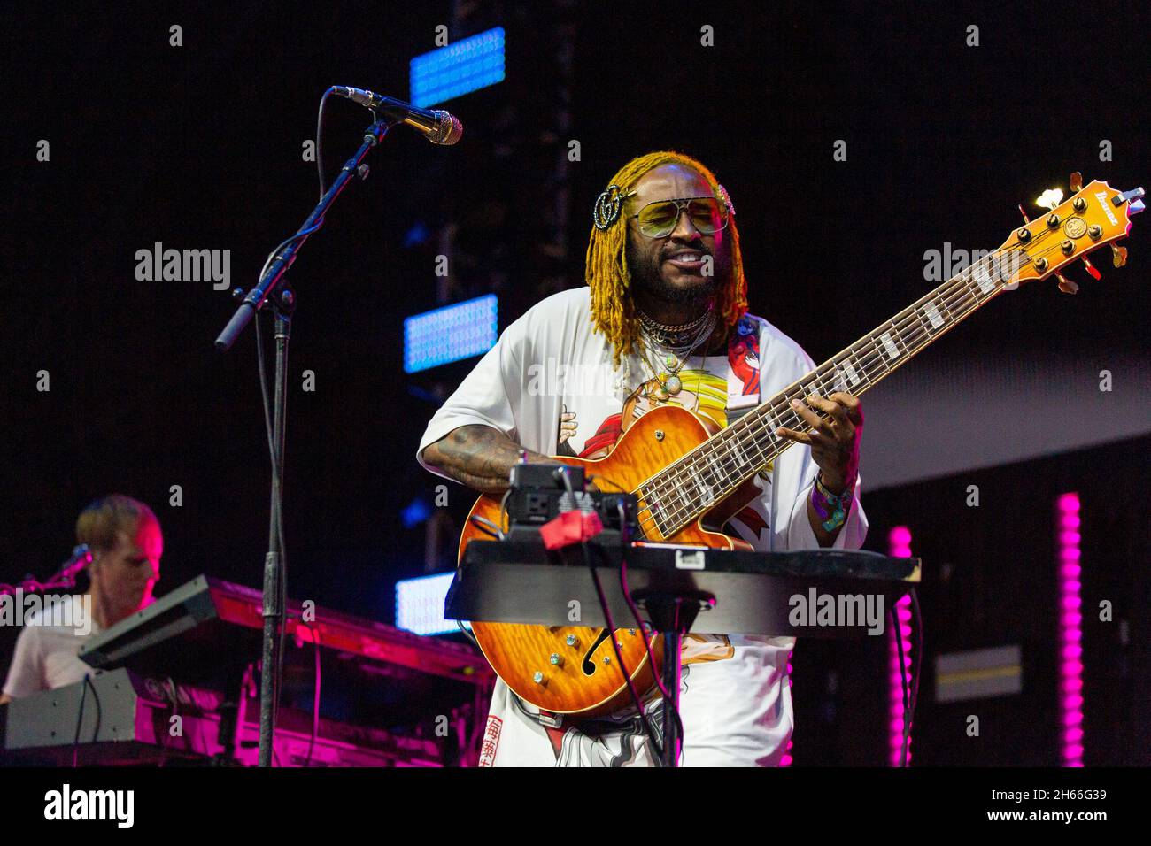 Thundercat (Stephen Lee Bruner) during the Day N Vegas Music Festival on November 12, 2021, in ...