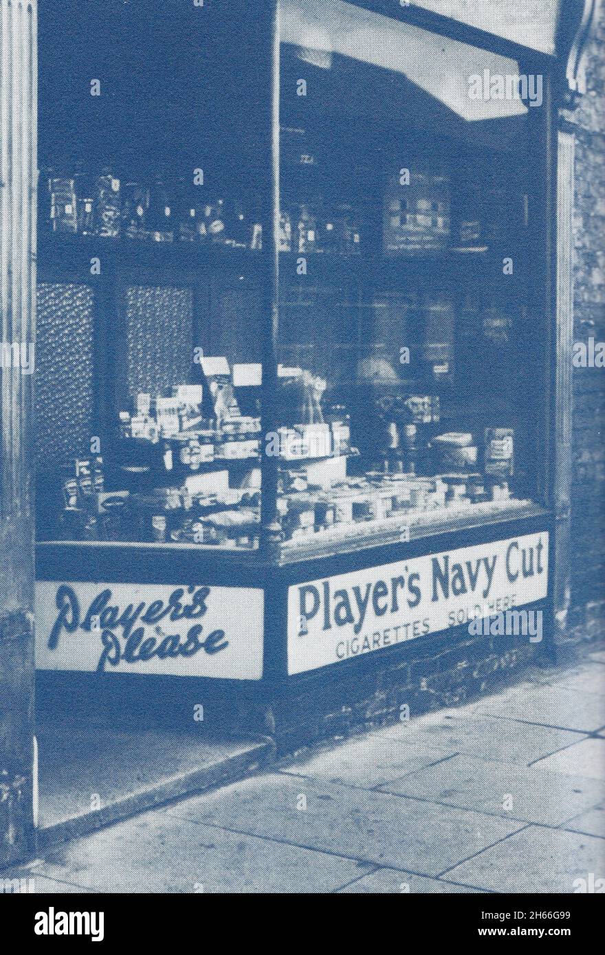 Vintage photo of tea shop window 1900s Stock Photo - Alamy