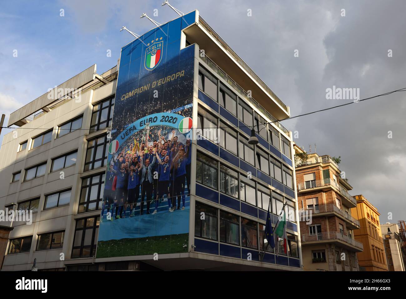 Rome, Italy, 12th November 2021. An image of the Italy team whilst ...