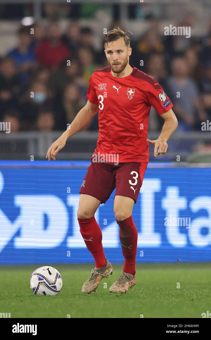 Rome, Italy, 12th November 2021. Silvan Widmer of Switzerland during ...