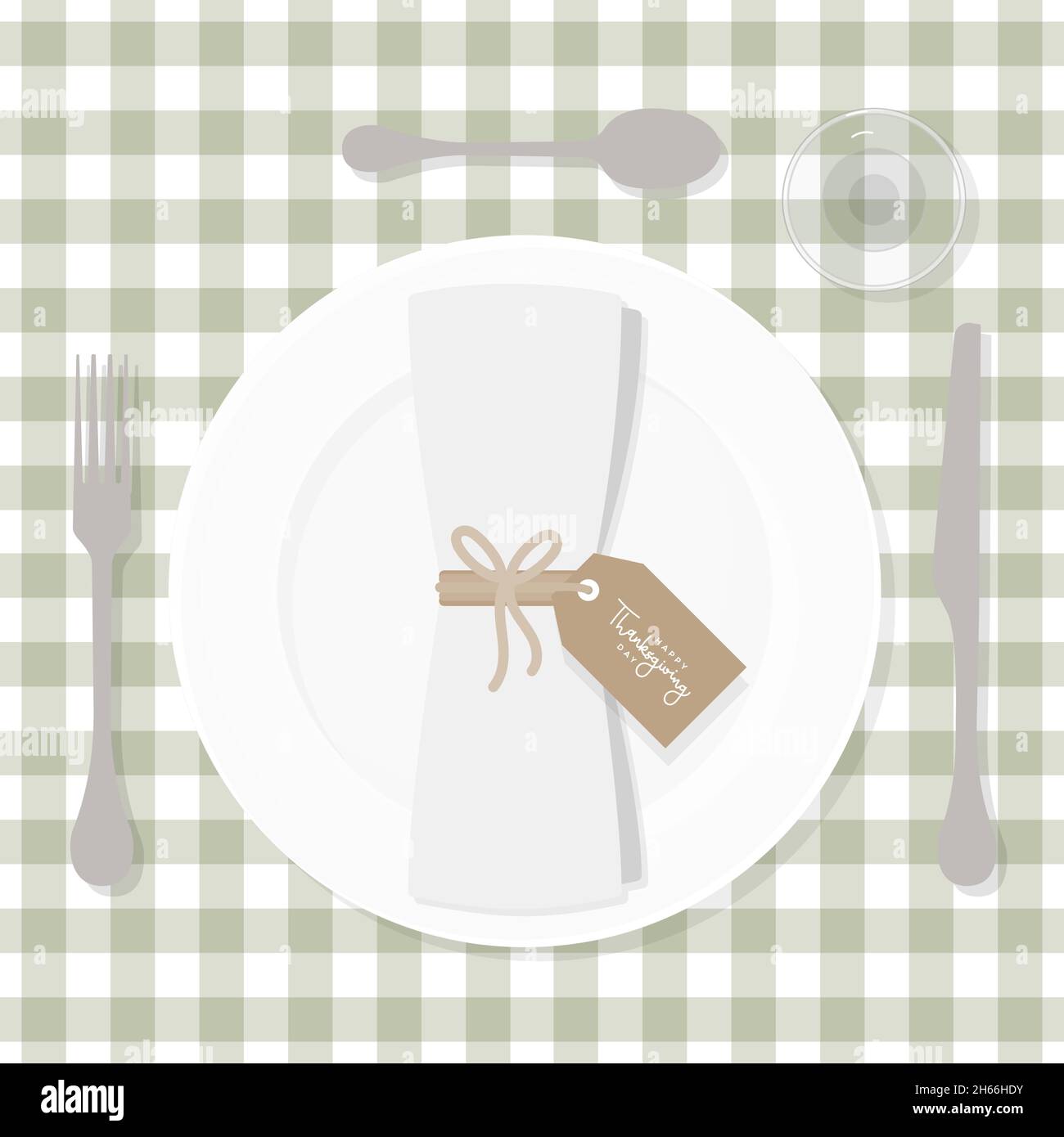 Paper plate dinner setting Stock Vector Images - Alamy