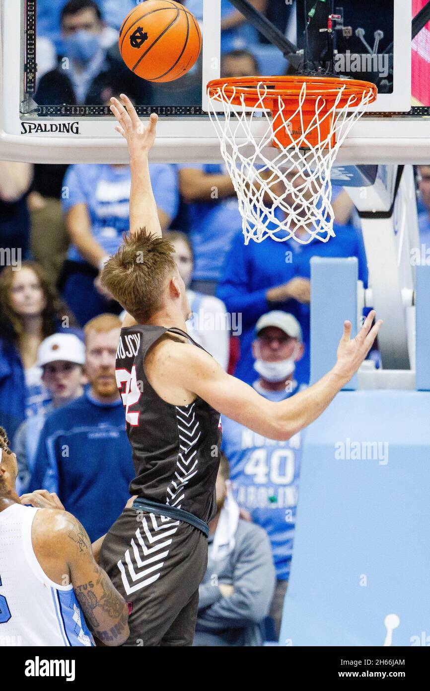 Chapel Hill, NC, USA. 12th Nov, 2021. Brown Bears guard Paxson Wojcik ...