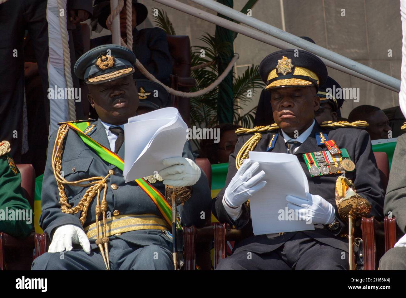 The late Air Marshall Perance Shiri, (left) and former Commissioner ...