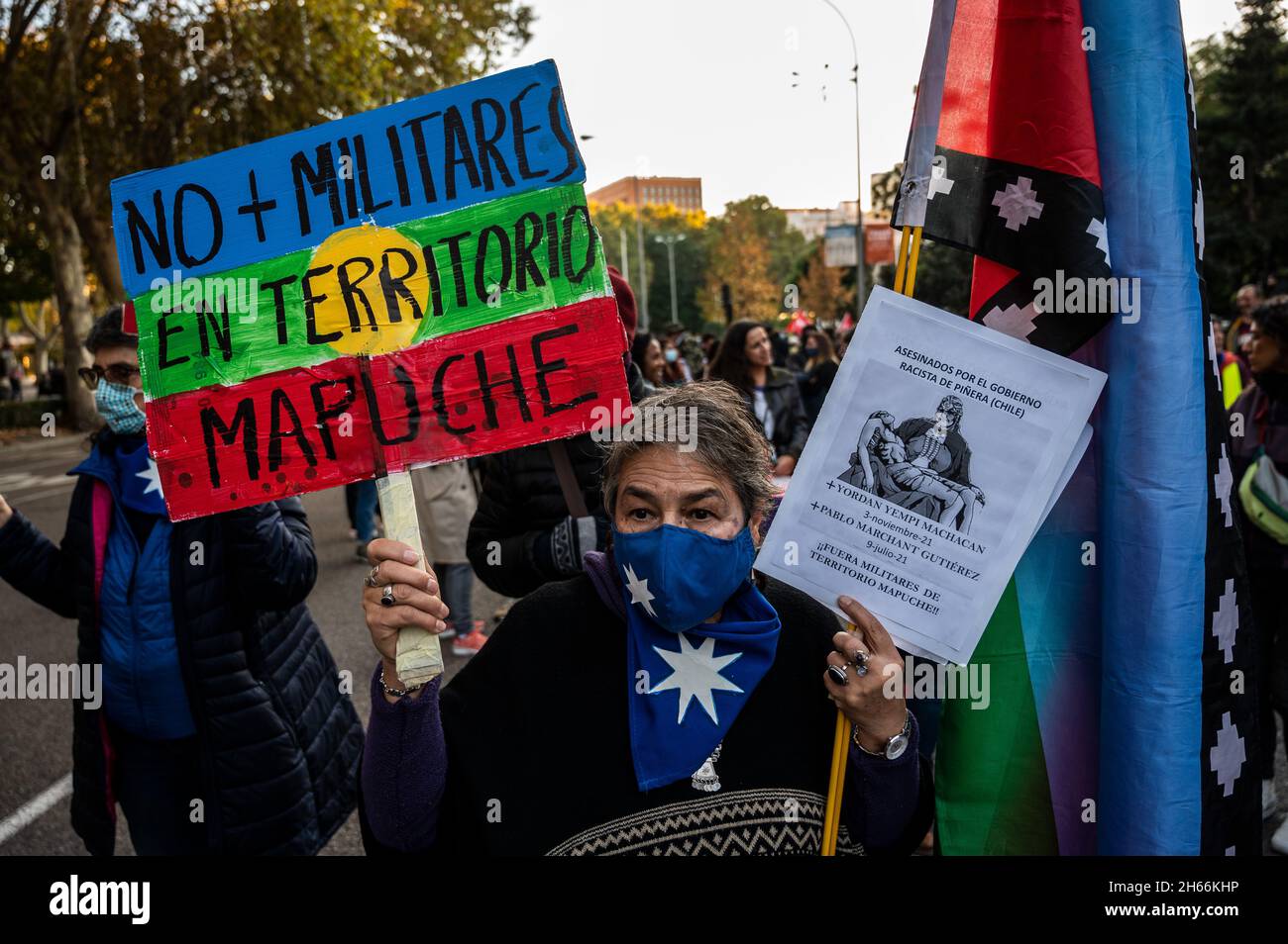 Mapuche demonstration hi-res stock photography and images - Alamy